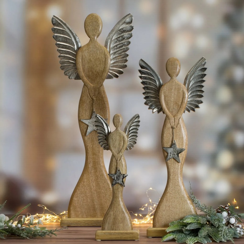 DEKORAČNÍ FIGURKA CELESTIAL1 SADA 2KS 19X47 VÍCEBAREVNÁ