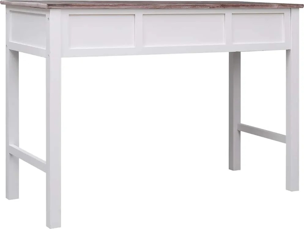 Psací stůl hnědý 110 x 45 x 76 cm dřevo 284154