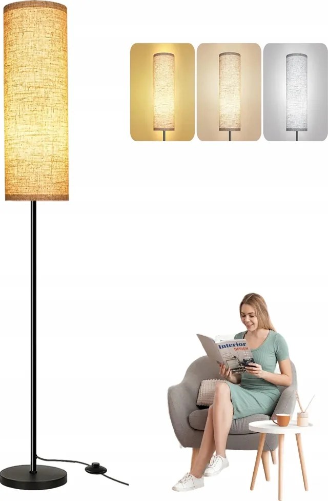 Stojací Lampa Do Obývacího Pokoje 175 CM E27 1000LM, Do Pracovny, Ložnice