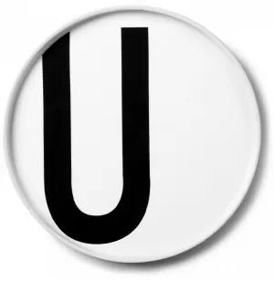 Porcelánový talíř s písmenem U Design Letters