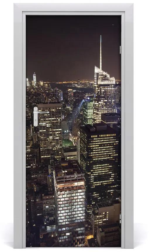 Fototapeta samolepící na dveře New York noc 75x205 cm