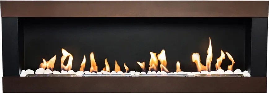 BIO FLAME biokrb Easy L Open Brown Horizontal 115x40 cm
