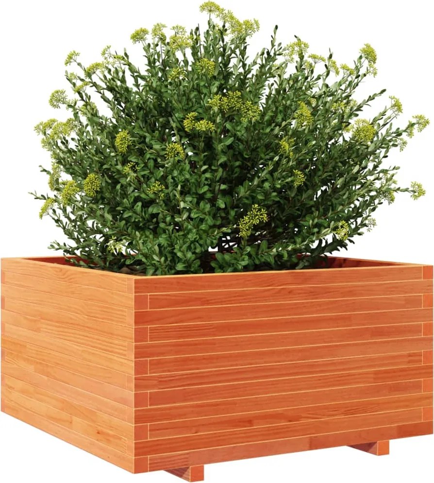Zahradní truhlík voskově hnědý 90x90x49,5 cm masivní borovice 3282536