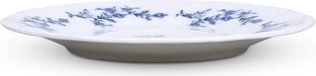 Bílý/modrý porcelánový podšálek ø 16,5 cm Retro – BonBistro
