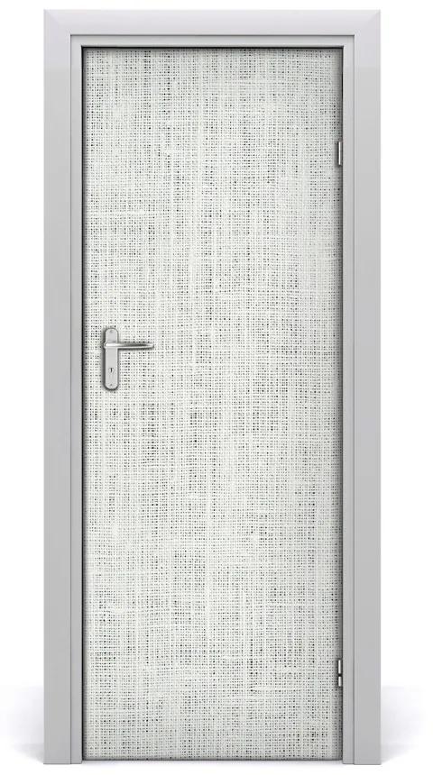 Samolepící fototapeta na dveře Lněné bílé plátno 95x205 cm