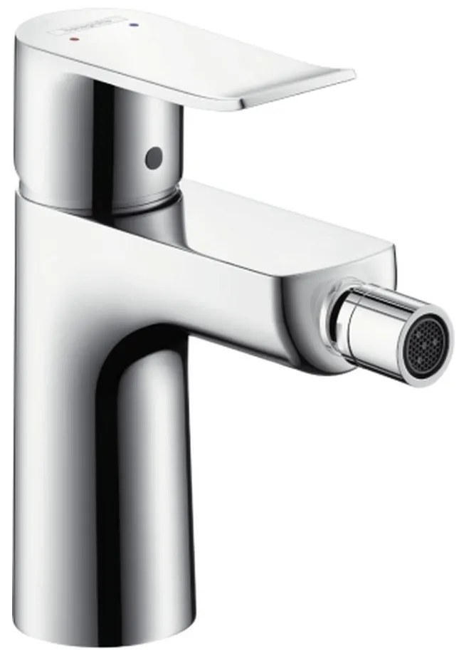 Hansgrohe Metris, páková bidetová baterie s odtokovou soupravou s táhlem, chromová, HAN-31280000