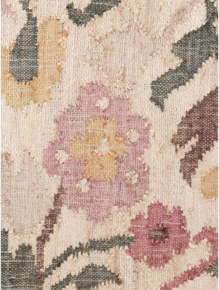 Krémový ručně tkaný jutový běhoun 80x200 cm Roya Violette – Elle Decoration