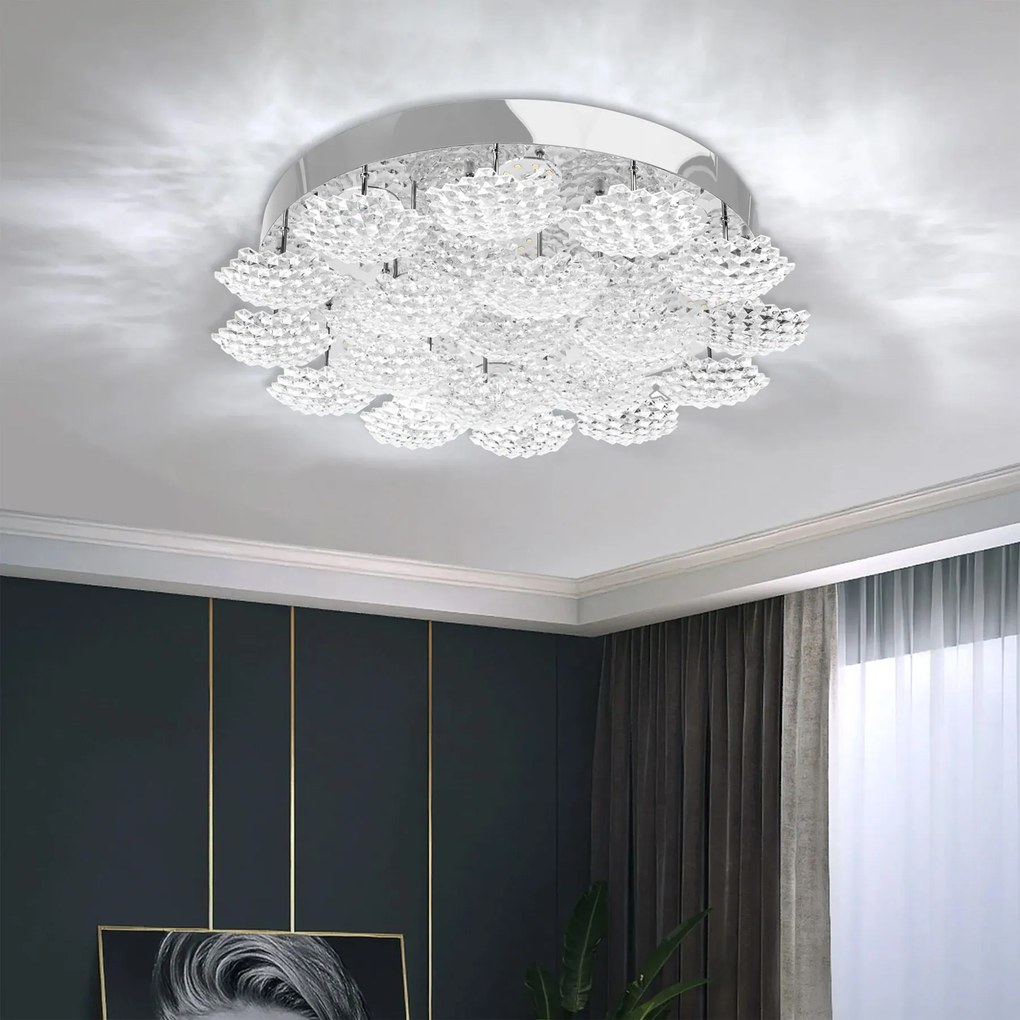 Toolight Toolight, LED stropní svítidlo 45cm, MS014-C, chromová, OSW-09626