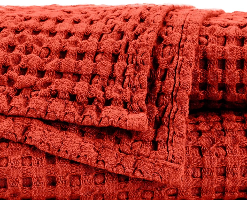 Abyss & Habidecor Pousada červené retro ručníky ze 100% egyptské bavlny Abyss Habidecor | 565 Flame, Velikost 40x75 cm