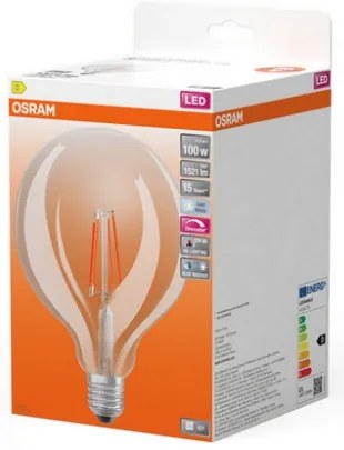LED žárovka E27 OSRAM Filament G125 11W (100W) neutrální bílá (4000K) stmívatelná