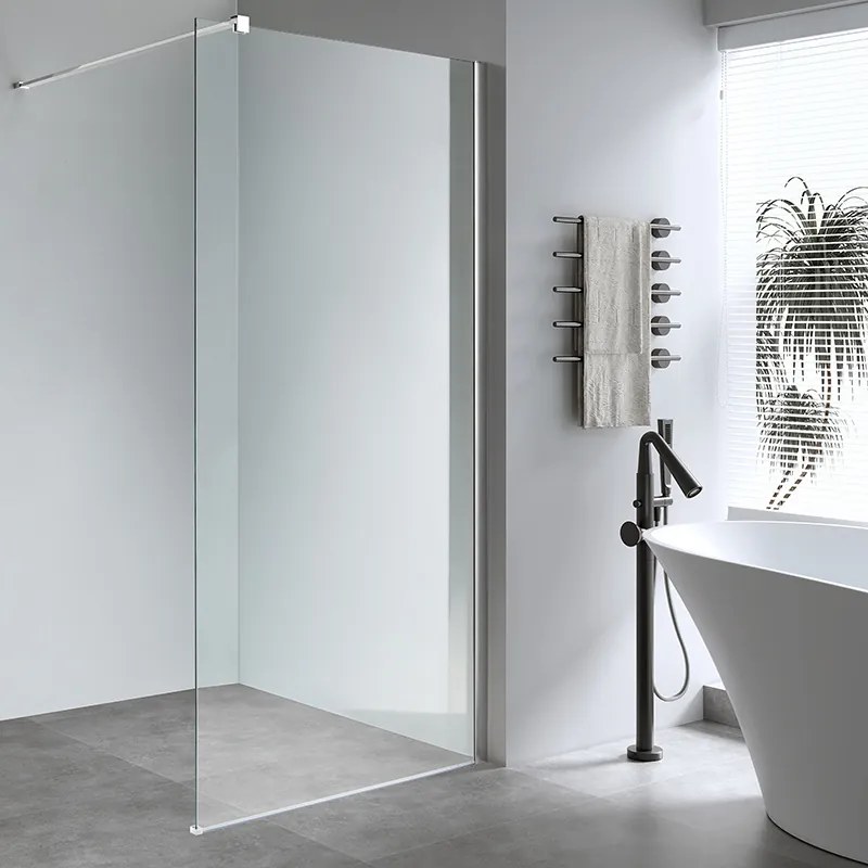 BPS-koupelny Sprchová zástěna Walk-in HYD-WI07 110 chrom - bez vaničky