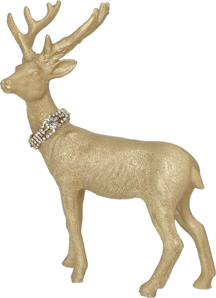 Figurka Deer Gold 18x8x23 cm