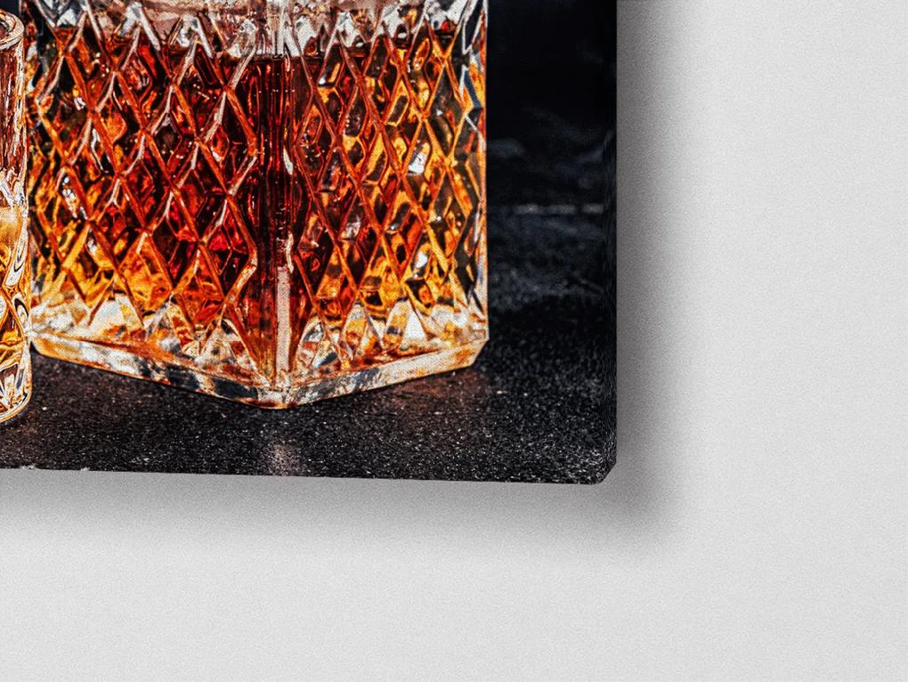 Liox Obraz karafa a whiskey Rozměr: 60 x 40 cm
