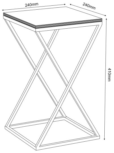 Stojan na květiny 40x24 cm bílá