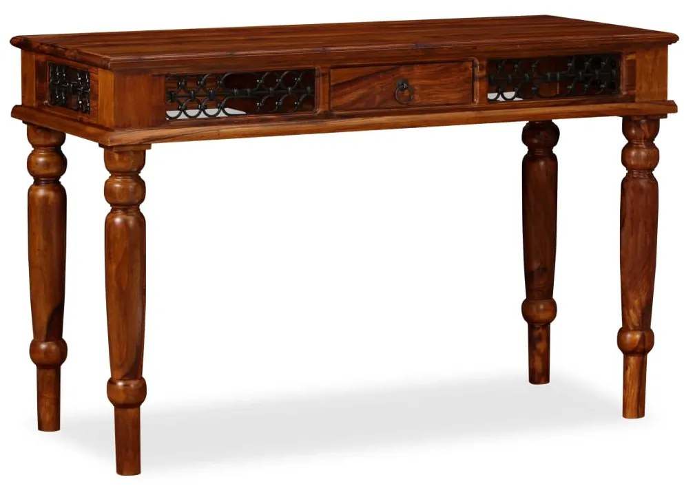 245156 vidaXL Psací stůl z masivního sheeshamového dřeva, 120 x 50 x 76 cm