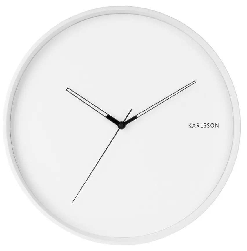 Karlsson 5807WH Designové nástěnné hodiny pr. 40 cm