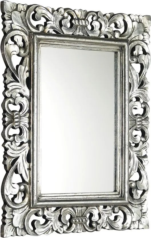 SAMBLUNG zrcadlo v rámu, 40x70cm, stříbrná (IN109) SAPHO