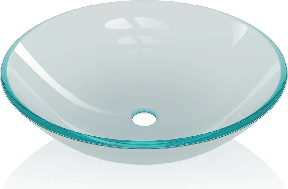 Umyvadlo z tvrzeného skla 42 cm matné 142230