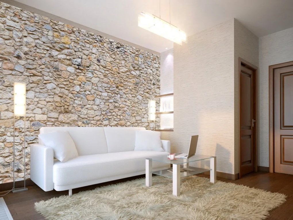Kamenná stěna (150x105 cm) - Murando DeLuxe
