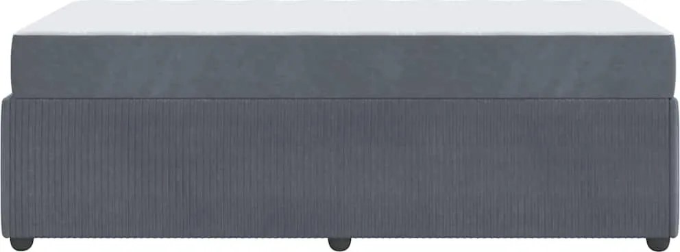 Rám postele Tmavě šedá 100 x 200 cm textil 3398361