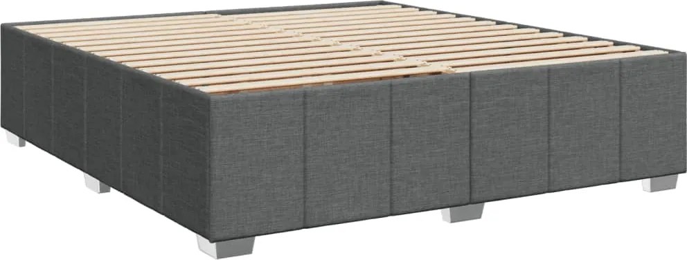 Box spring postel s matrací tmavě šedá 180x200 cm textil 3285492