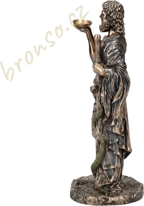 Asklépios – bůh lékařství a uzdravování figurka Veronese WU78205A4