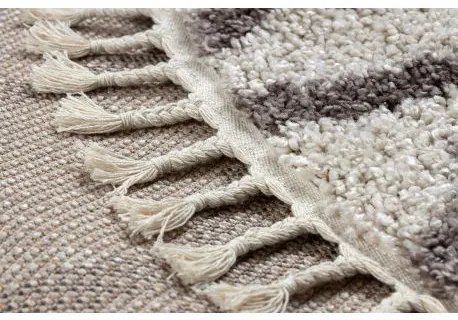 Dywany Luszczow Kusový koberec kulatý BERBER BENI krémový Rozměr koberce: 160 cm KRUH