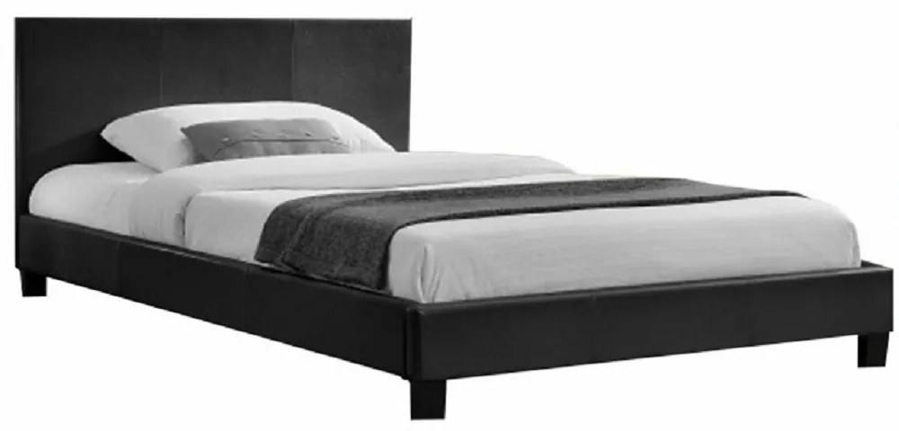Manželská postel Tempo Kondela, černá, 180x200, NADIRA