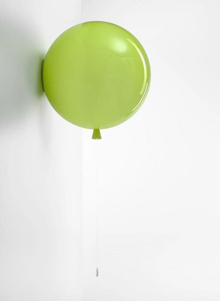 Brokis PC876 Memory, stropní svítící balonek ze zeleného skla, 1x15W, prům. 40cm