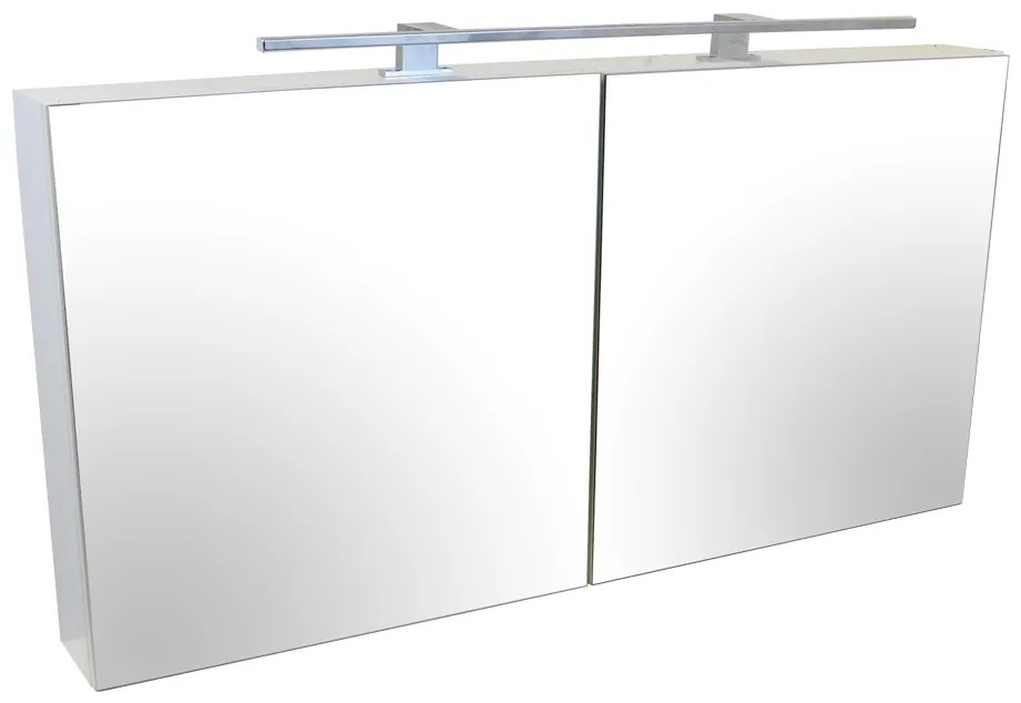 BPS-koupelny Zrcadlová skříňka s LED osvětlením Montana 120 ZS LED-CR, chrom
