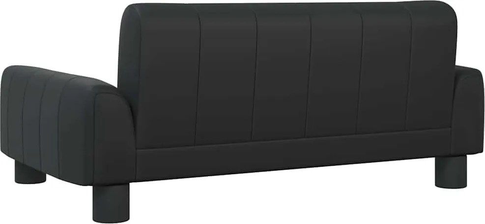 Pelíšek pro psy černý 70 x 45 x 30 cm umělá kůže 171863