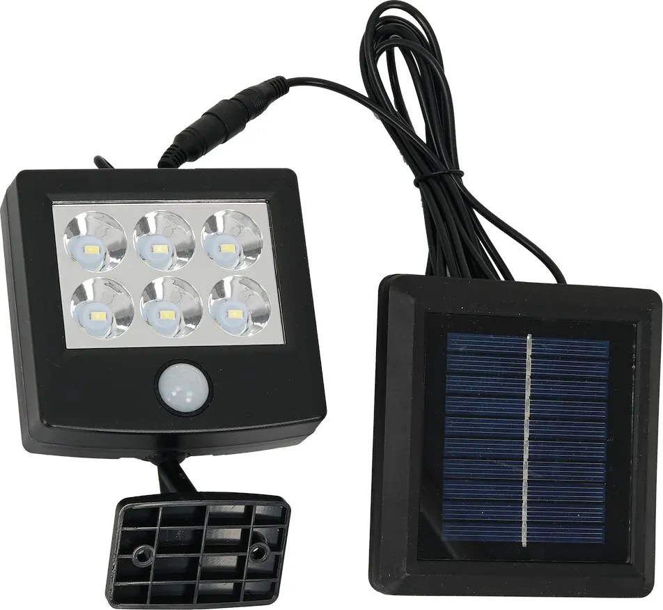 Exteriérové solární LED svítidlo Depo, 1x LED 1,05w, černá