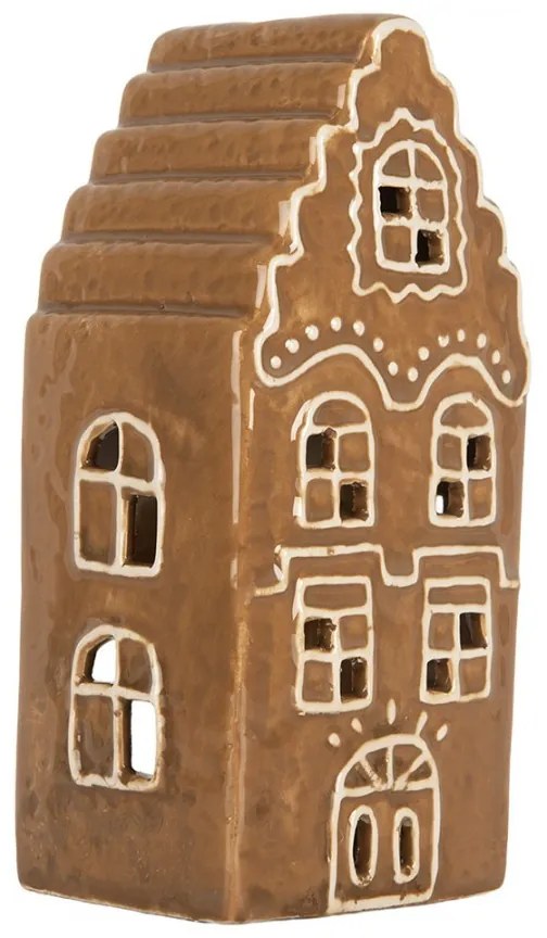 Perníková chaloupka na čajovou svíčku Gingerbread Cott - 8*7*16 cm