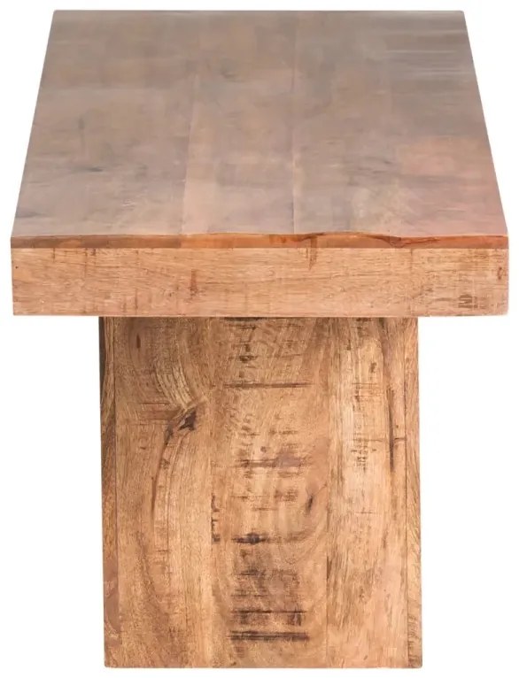 furniture-nabytek.cz - Masivní lavice Countryside z mangového dřeva, lakovaná, hnědá – 170×45 cm