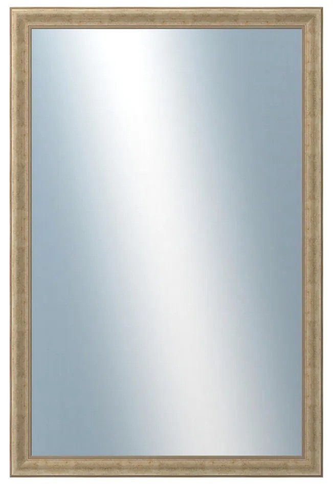 DANTIK - Zarámované zrcadlo - rozměr s rámem cca 80x120 cm z lišty KŘÍDLO malé zlaté patina (2774)