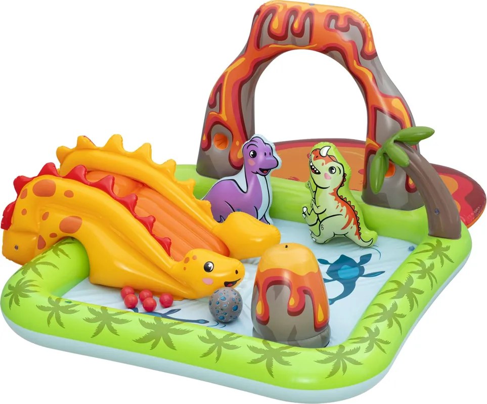 Vodní hřiště s dinosaury, sopkou a míčky Bestway 53172