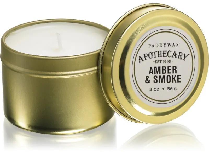Paddywax Apothecary Amber & Smoke vonná svíčka v plechovce 56 g