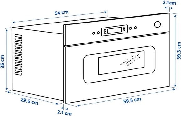 MATTRADITION Mikrovlnná trouba, IKEA 300 bílá