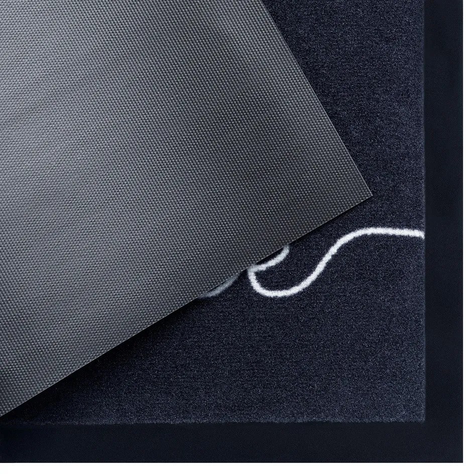 Hanse Home, Protiskluzová rohožka Welcome 104512 Anthracite/Cream - na ven i na doma, 45x75, šedá, chodba / předsíň