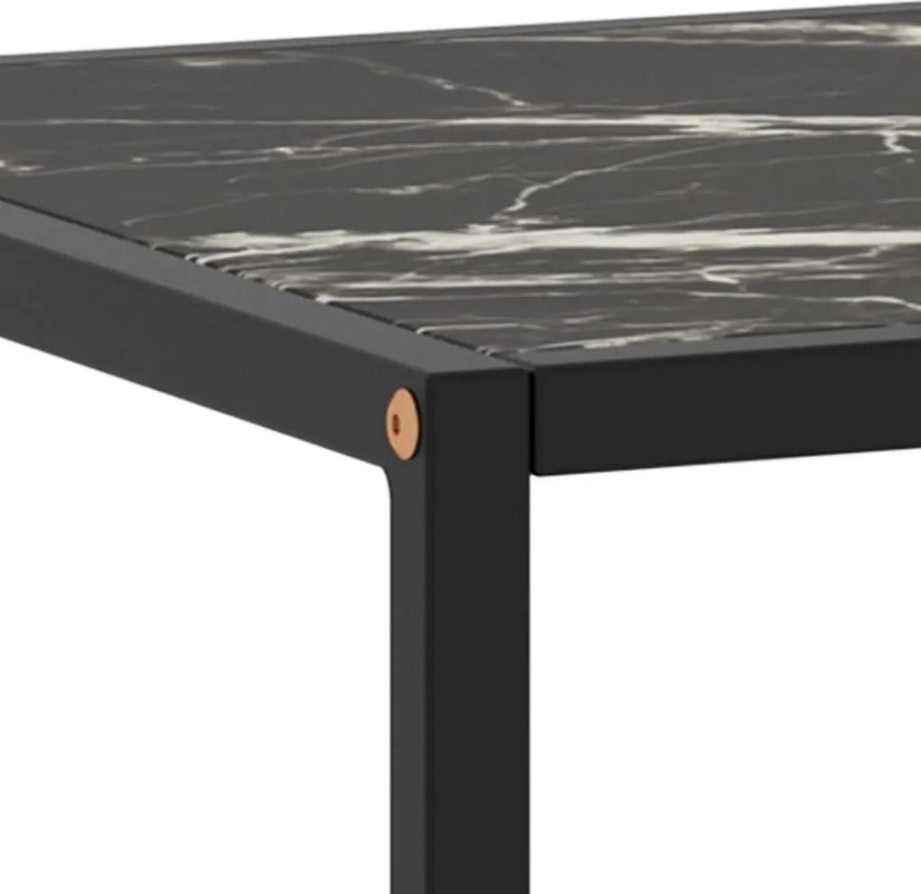 vidaXL Konferenční stolek s m sklem 100 x 50 x 35 cm [322882] Barva: Černá