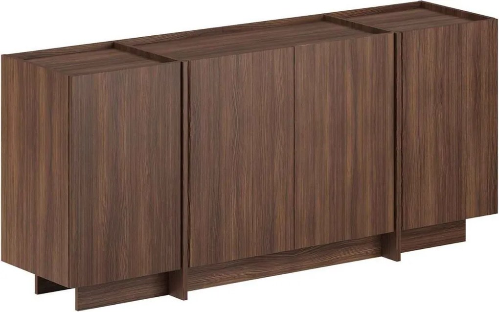 Designová komoda Radegund 180 cm vzor ořech