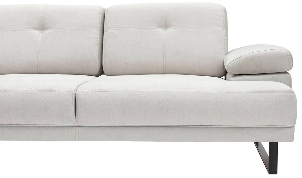 Designová rohová sedačka Vatusia 314 cm béžová - levá