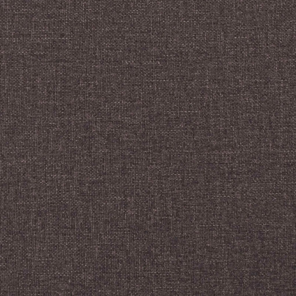 Postel s boxspringem s čelo Tmavě hnědá 200 x 180 cm textil 3341310