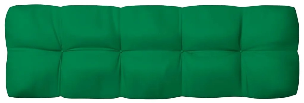 314477 vidaXL Poduška na pohovku z palet zelená 120 x 40 x 10 cm