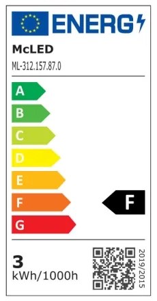 LED žárovka GU10 McLED 2,8W (25W) neutrální bílá (4000K), reflektor 110° ML-312.157.87.0