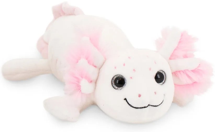 Orange toys plyšový axolotl - white axolotl 20 cm