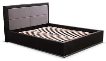 Čalouněná postel SIMONA černá rozměr 180x200 cm
