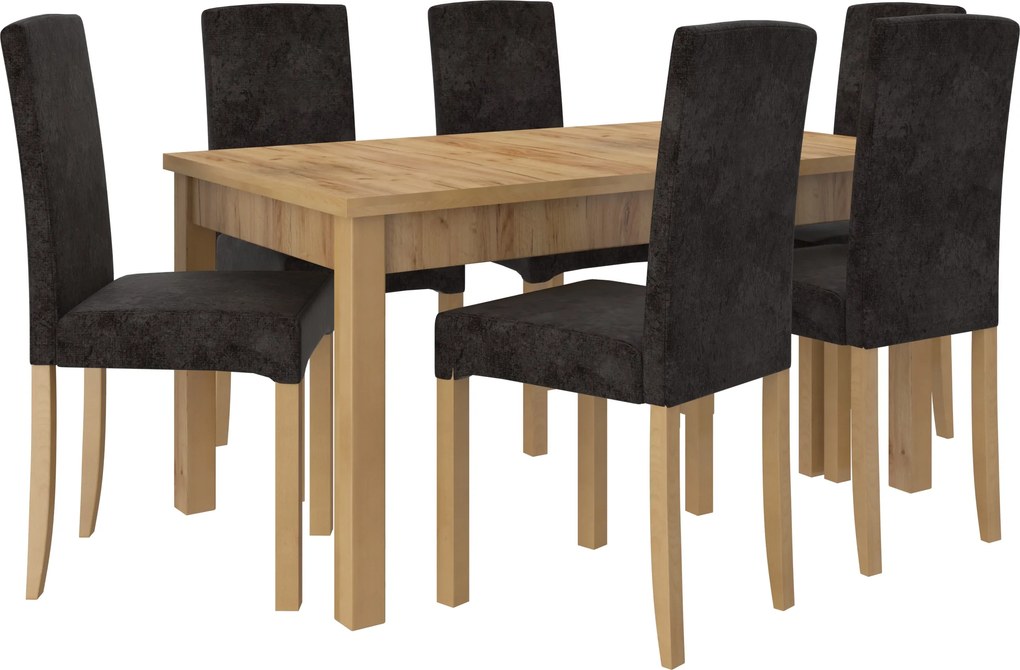 ADRK Furniture Sada stolu s židlemi RODOS 56 SE-R-56-C-B112