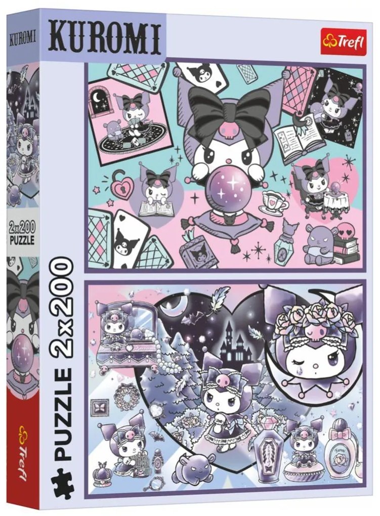 Trefl Puzzle 2v1 Neplechy s Kuromi 2x200 dílků 41x27,5cm v krabici 26x34x4,5cm