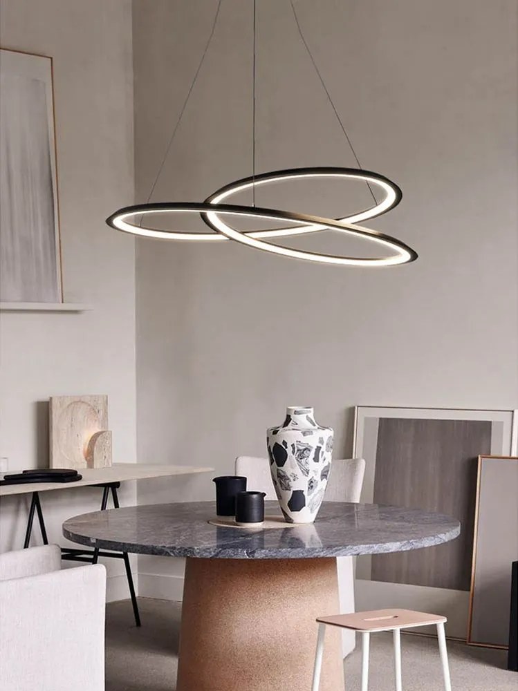 Toolight, LED závěsné svítidlo APP1194-CP, černá-bílá, OSW-40025
